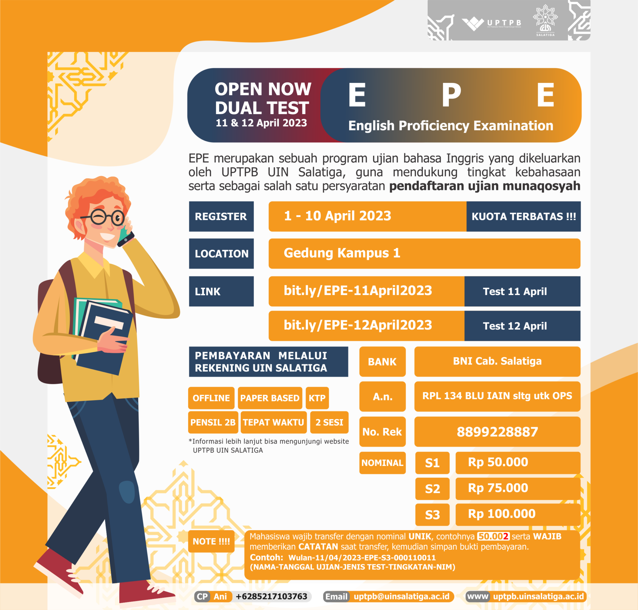 Tes English Proficiency Examination (EPE) UIN Salatiga April 2023 – UPT ...